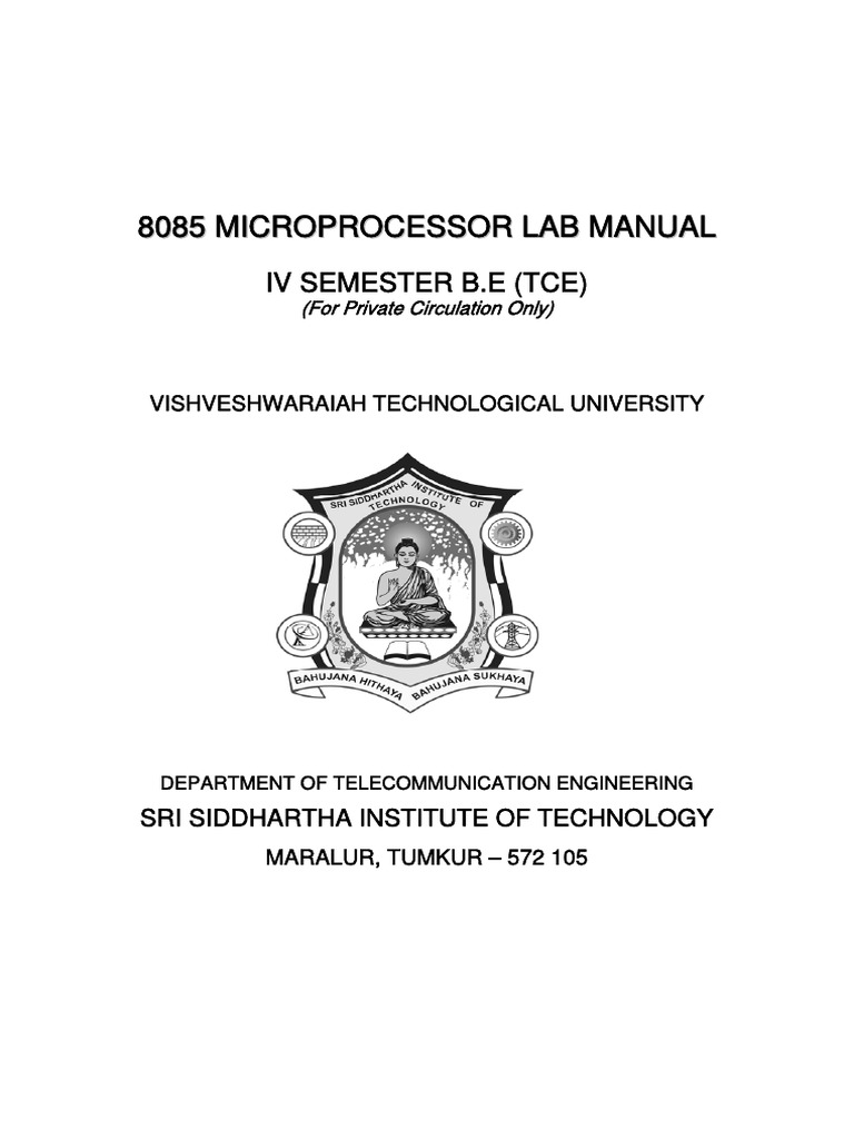 8085 Microprocessor Lab Manual | PDF | Business