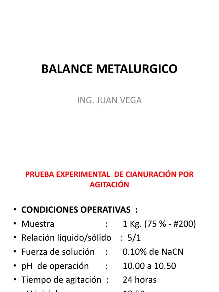Balance Metalurgico | PDF