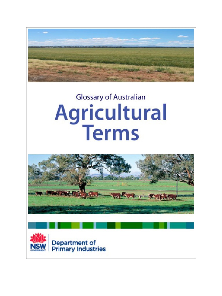 Agriculture Glossary | PDF | Soil | Sheep