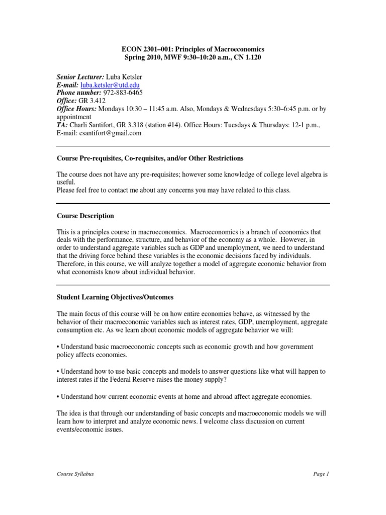 UT Dallas Syllabus For Econ2301.001.10s Taught by Luba Ketsler ...