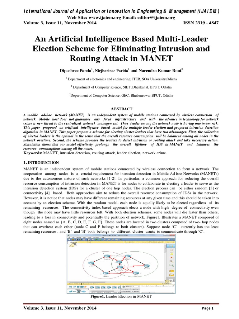 An Artificial Intelligence Based Multi-Leader Election Scheme For ...