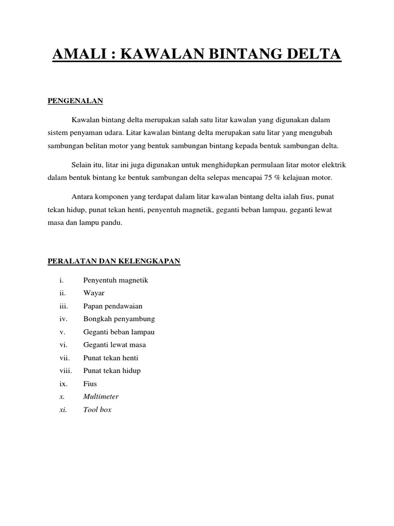 Kawalan Bintang Delta | PDF