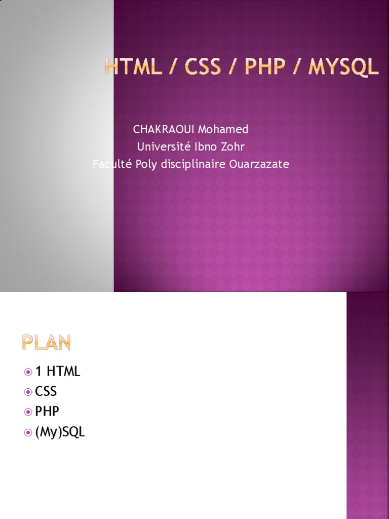 HTML PHP | PDF | Html | Cookie (informatique)