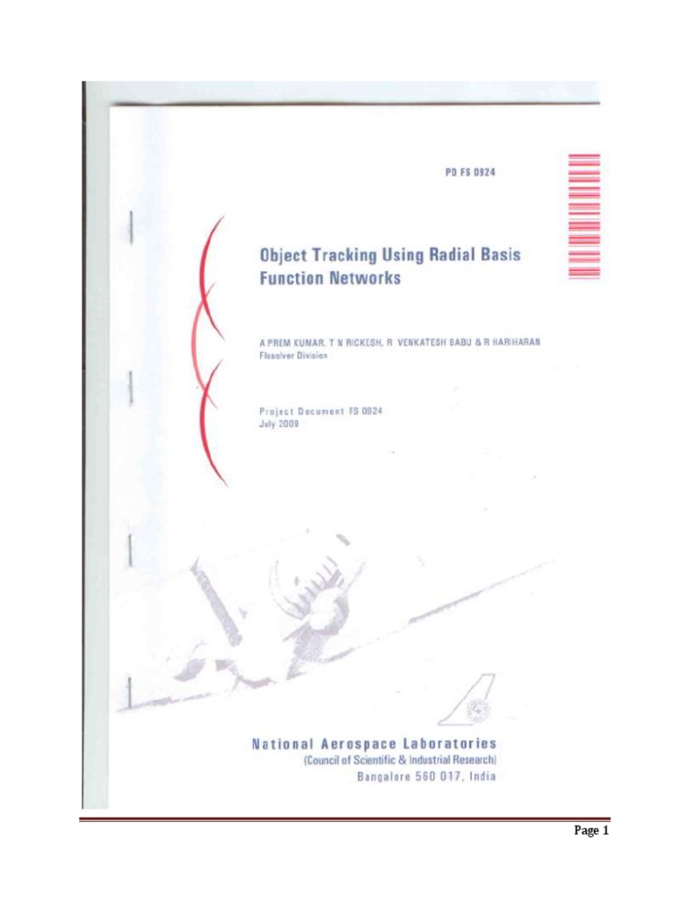 Object Tracking Using Radial Basis Function Networks | PDF | Shape | Surveillance