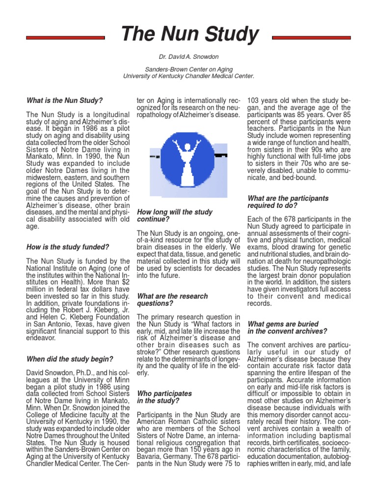 The Nun Study | PDF