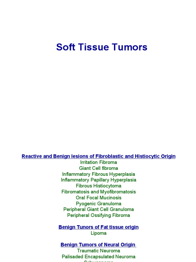 23 Soft Tissue Tumors | PDF | Anatomy | Neoplasms