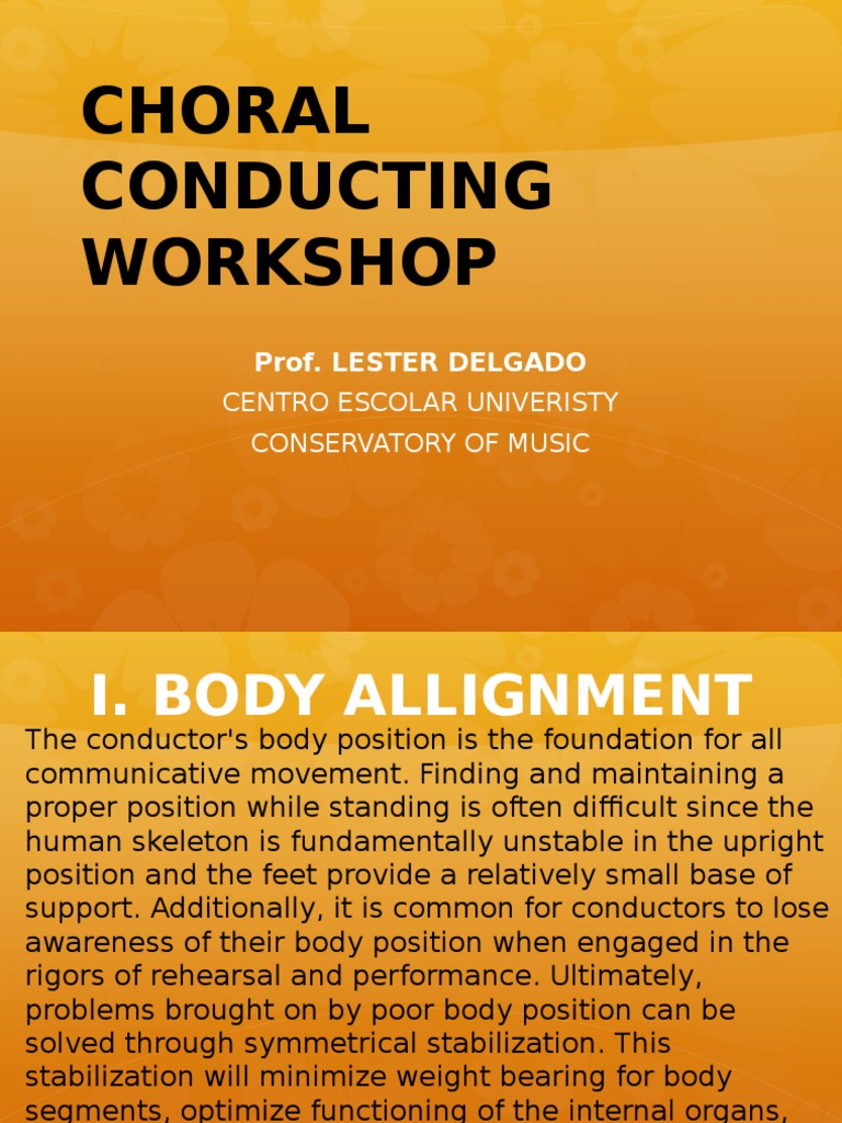 Power Point Choral Conducting Workshop | Conducting | Choir