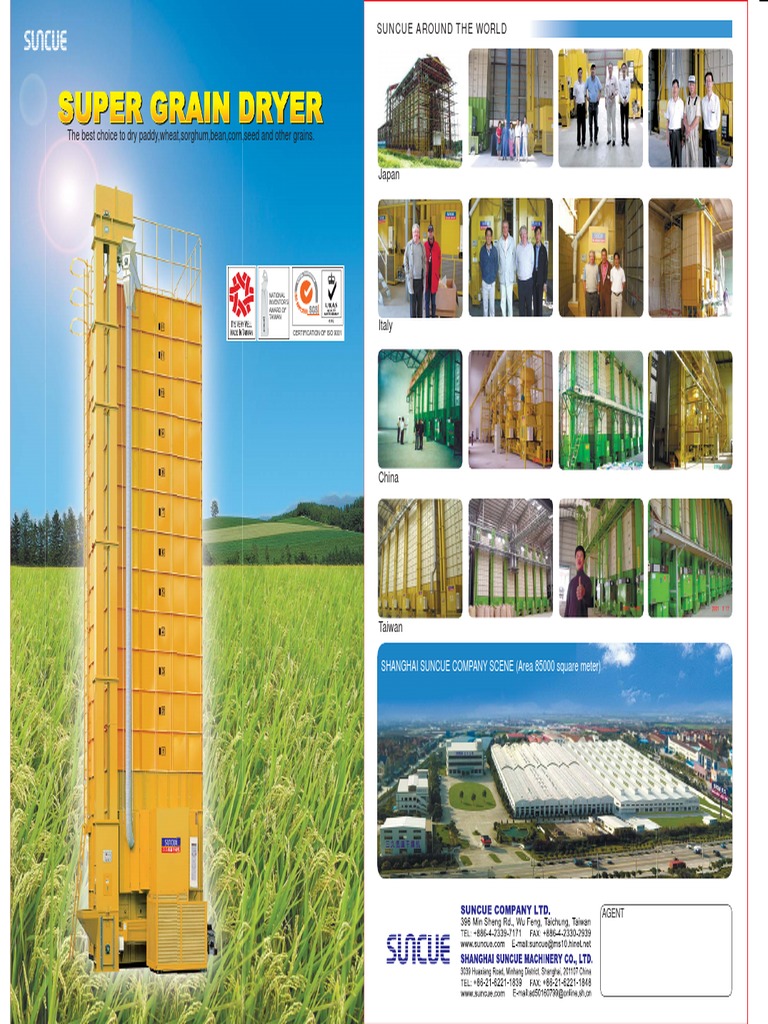 Catalogo Secadora SUNCUE Super Whole Series | PDF | Combustion | Diesel ...