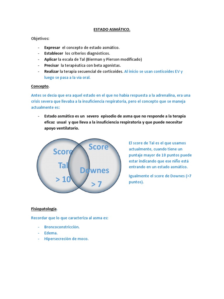 Estado Asmático | PDF | Asma | Neumología