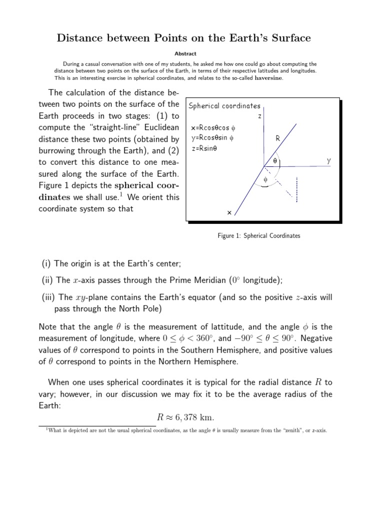 Haversine | PDF | Elementary Geometry | Teaching Mathematics