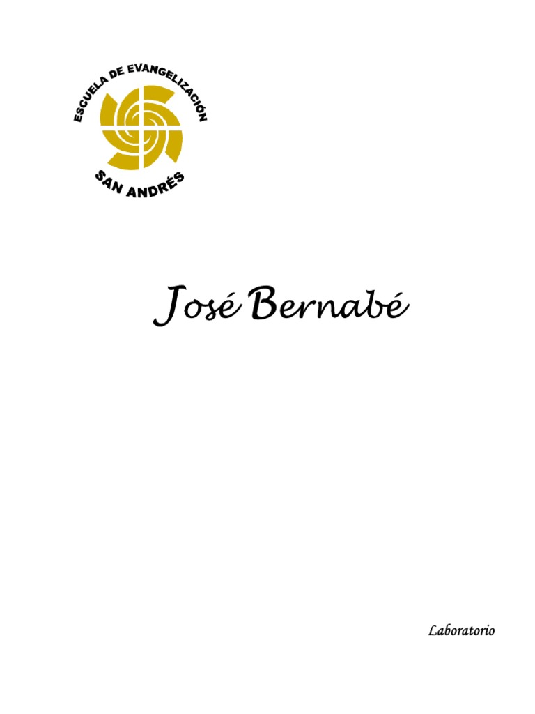 José Bernabé | PDF | Bernabé | Pablo el apóstol