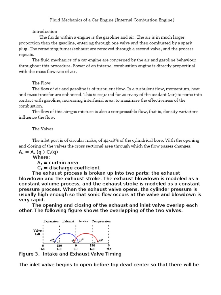 Fluid Mechanics of Car Engines | PDF | Internal Combustion Engine | Turbine