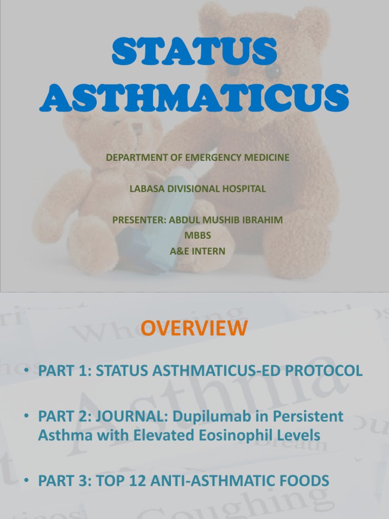 Status Asthmaticus | PDF | Asthma | Glucocorticoid