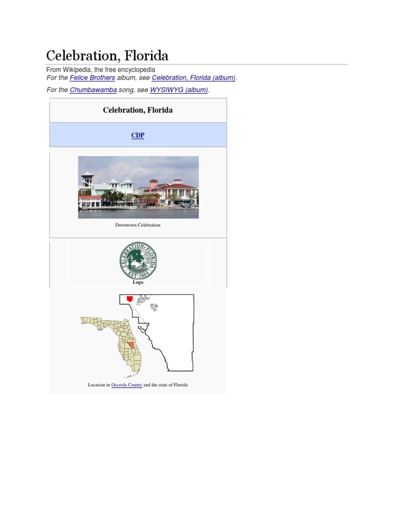 Celebration, Florida | PDF | Science | Geography