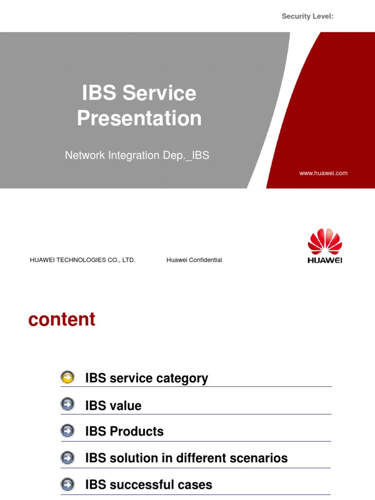 IBS Service Presentation | PDF | Digital Subscriber Line | Power Supply