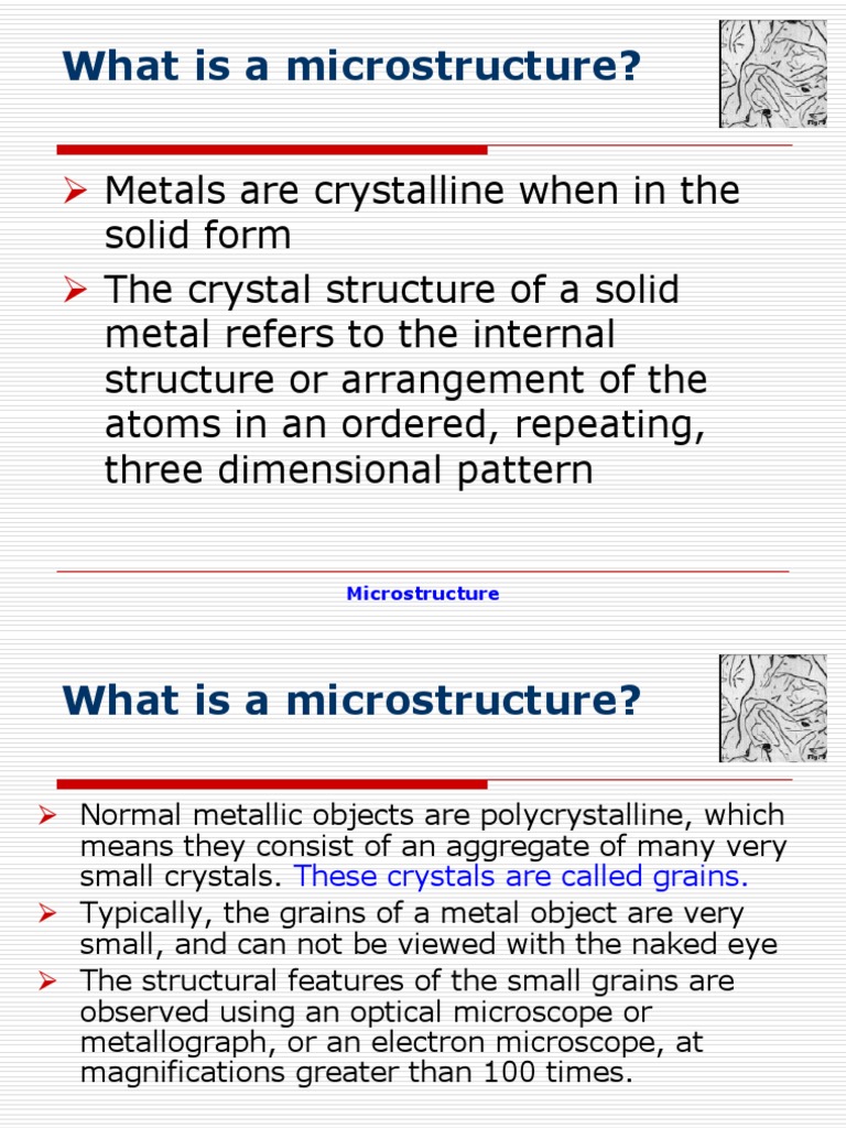 What Is A Microstructure | PDF | Microstructure | Crystal