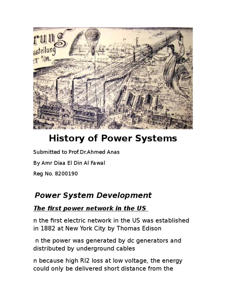 History of Power System | PDF | Electric Power Transmission | Electric ...