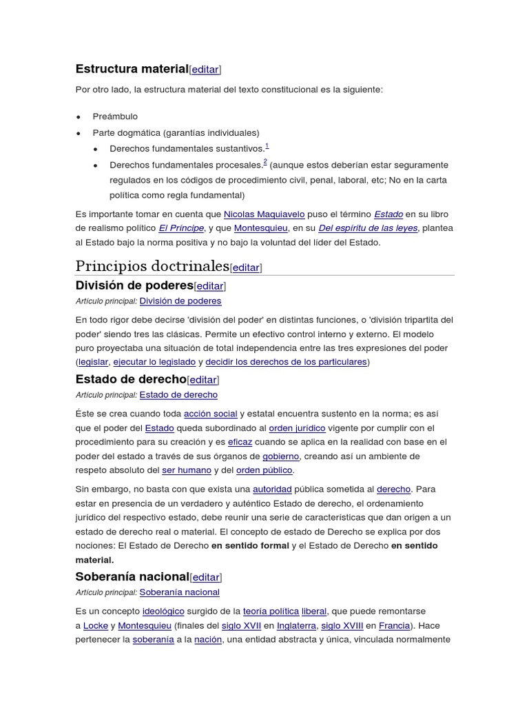 Estructura Material | PDF | Constitución | Derecho Constitucional
