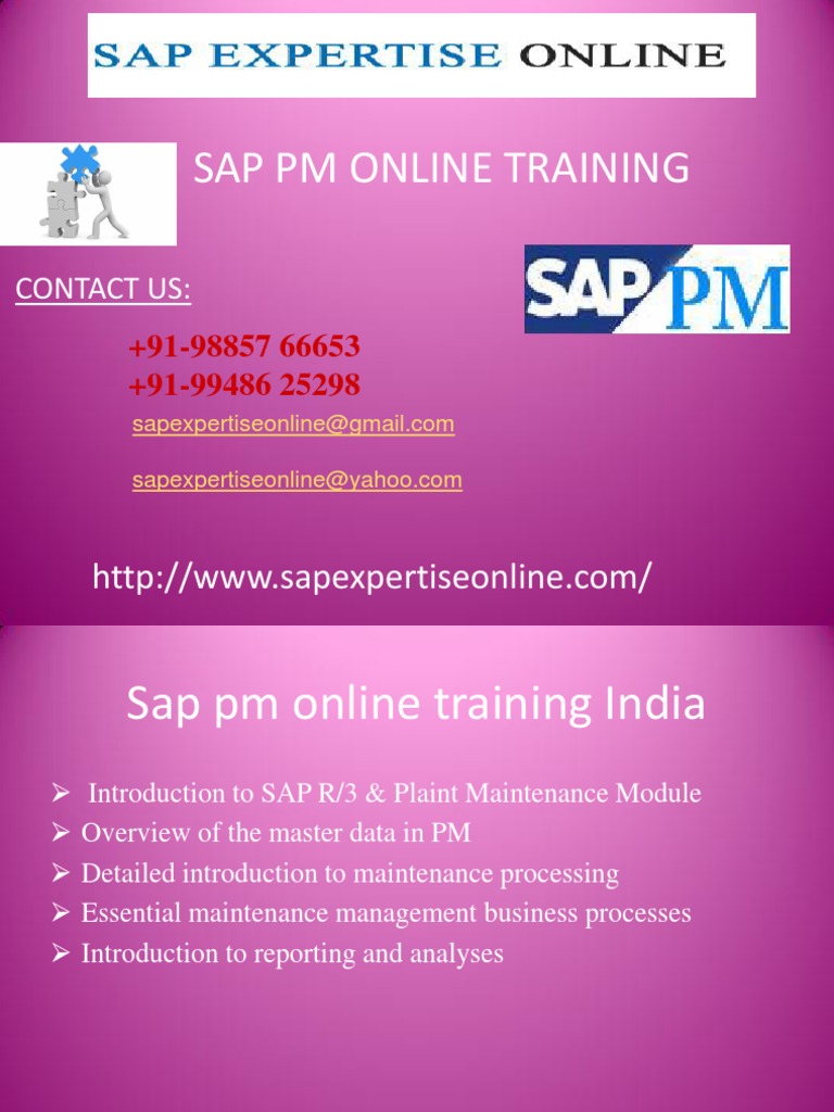 SAP PM Training for Global Learners | PDF | Educational Technology ...