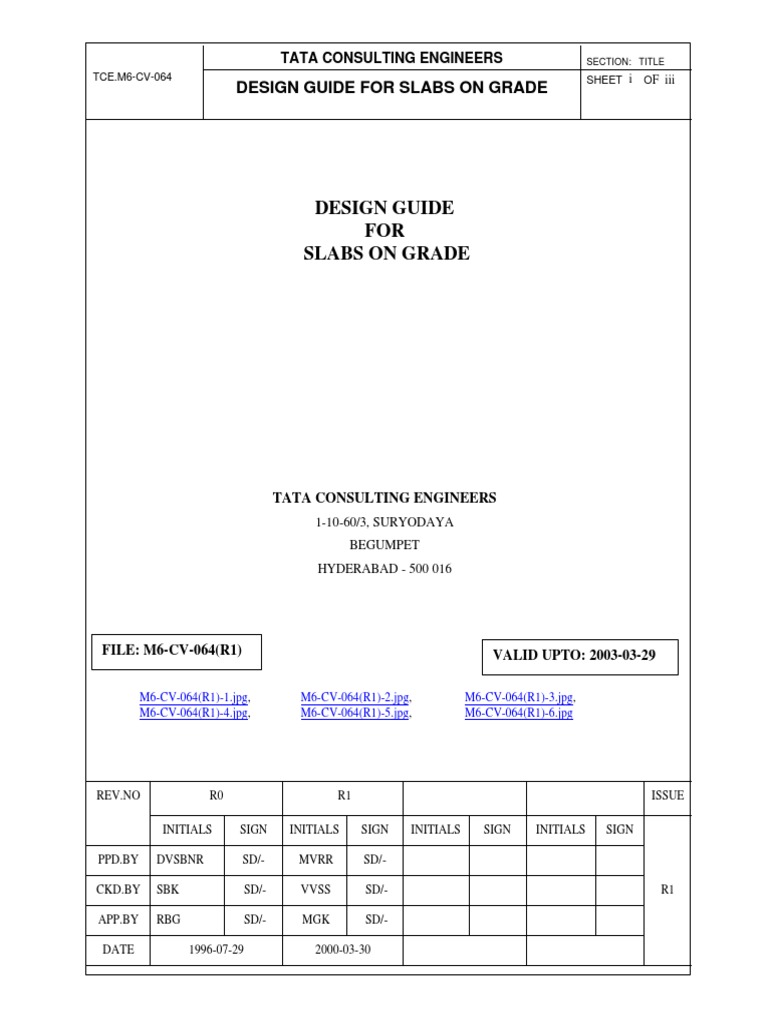 Design Guide of Slab On Grade | PDF | Strength Of Materials | Concrete