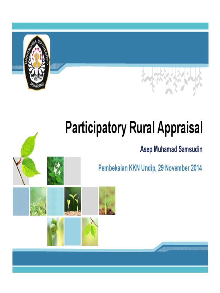 Participatory Rural Appraisal PRA | PDF