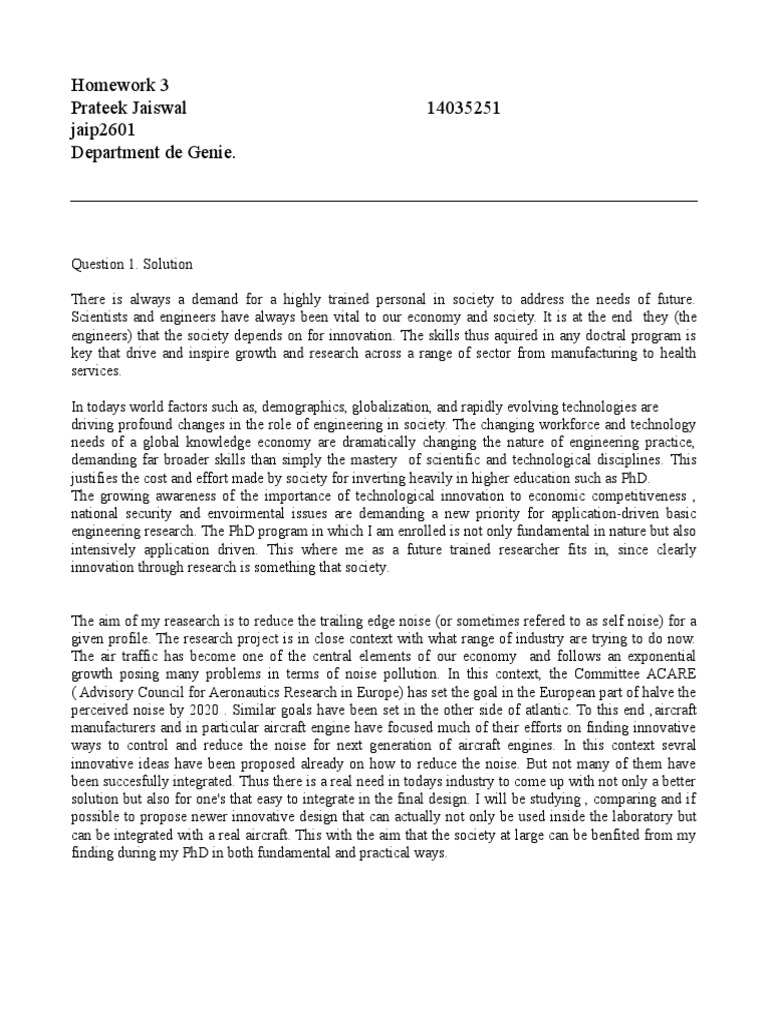 Home Work3 Prateek Jaip2601 | PDF | Boundary Layer | Innovation