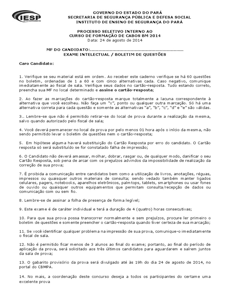 Prova CFC PDF | PDF | Calor | Combustão