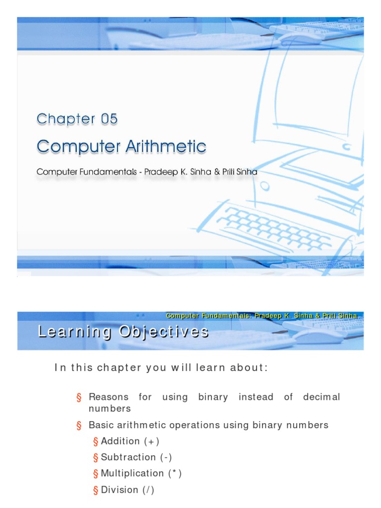 Chapter 05-Computer Arithmetic PDF | PDF | Business