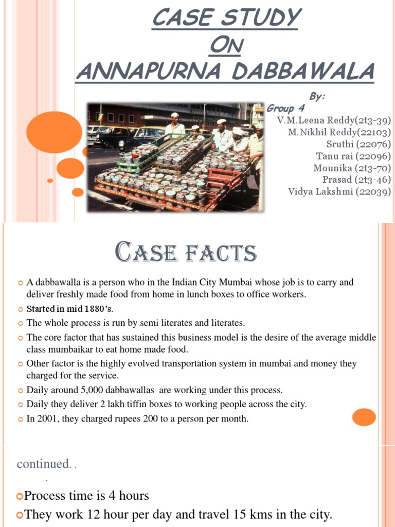 Annapurna Dabbawala Case Study | PDF | Restaurant And Catering | Economies