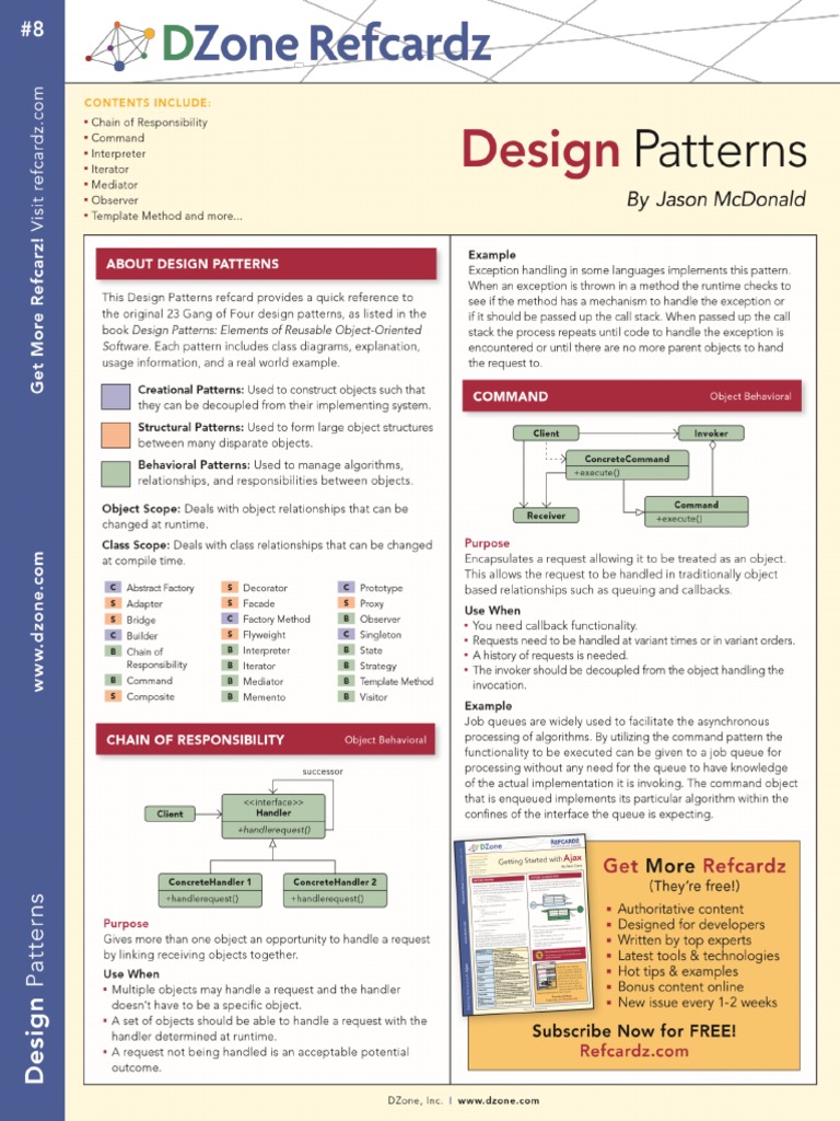 Rc008 Designpatterns Online | PDF | Class (Computer Programming) | Object (Computer Science)
