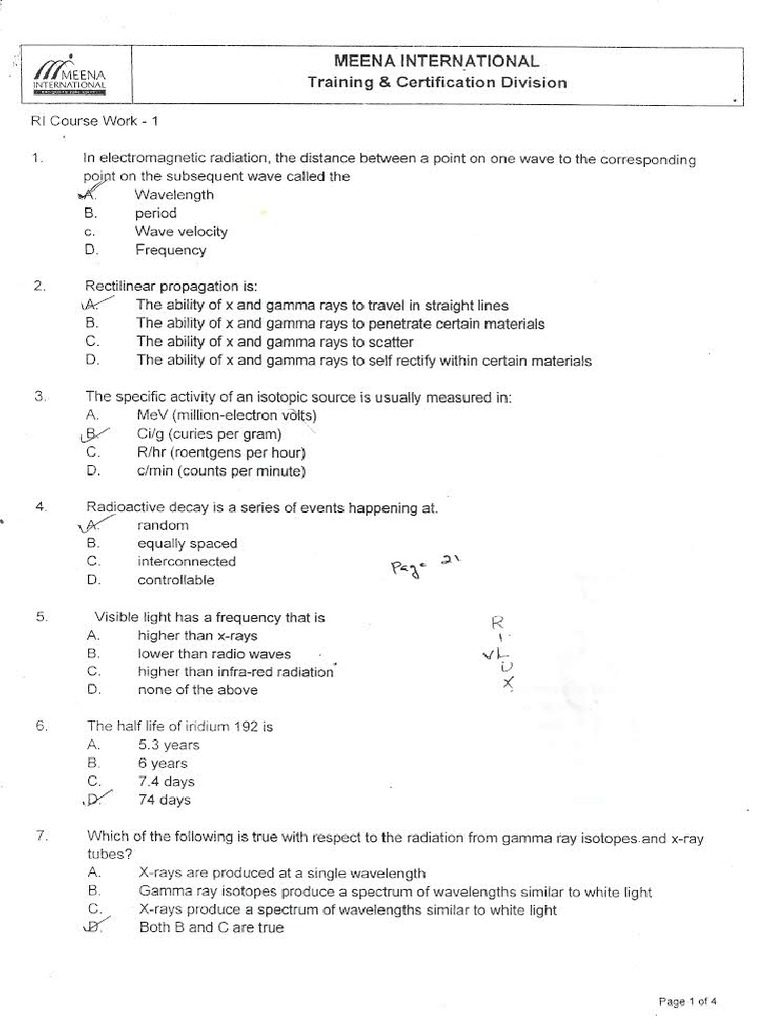 PCN RT Multi Choice | PDF
