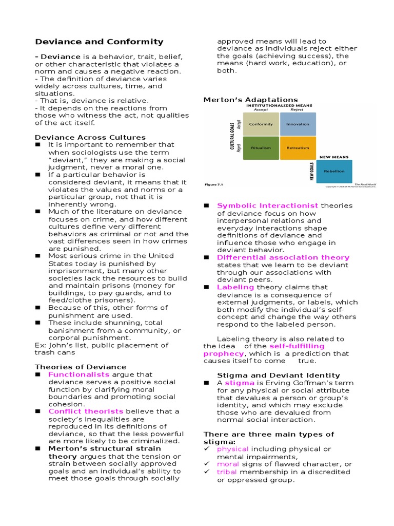 Understanding Deviance Avowal | PDF | Deviance (Sociology) | Social Stigma