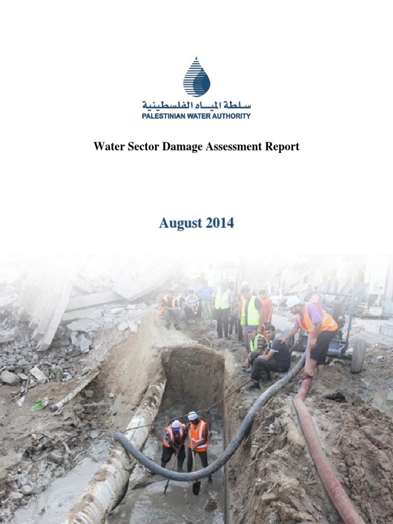 Water Sector Damage Assessment 2014 | PDF | Water Resources | Gaza Strip