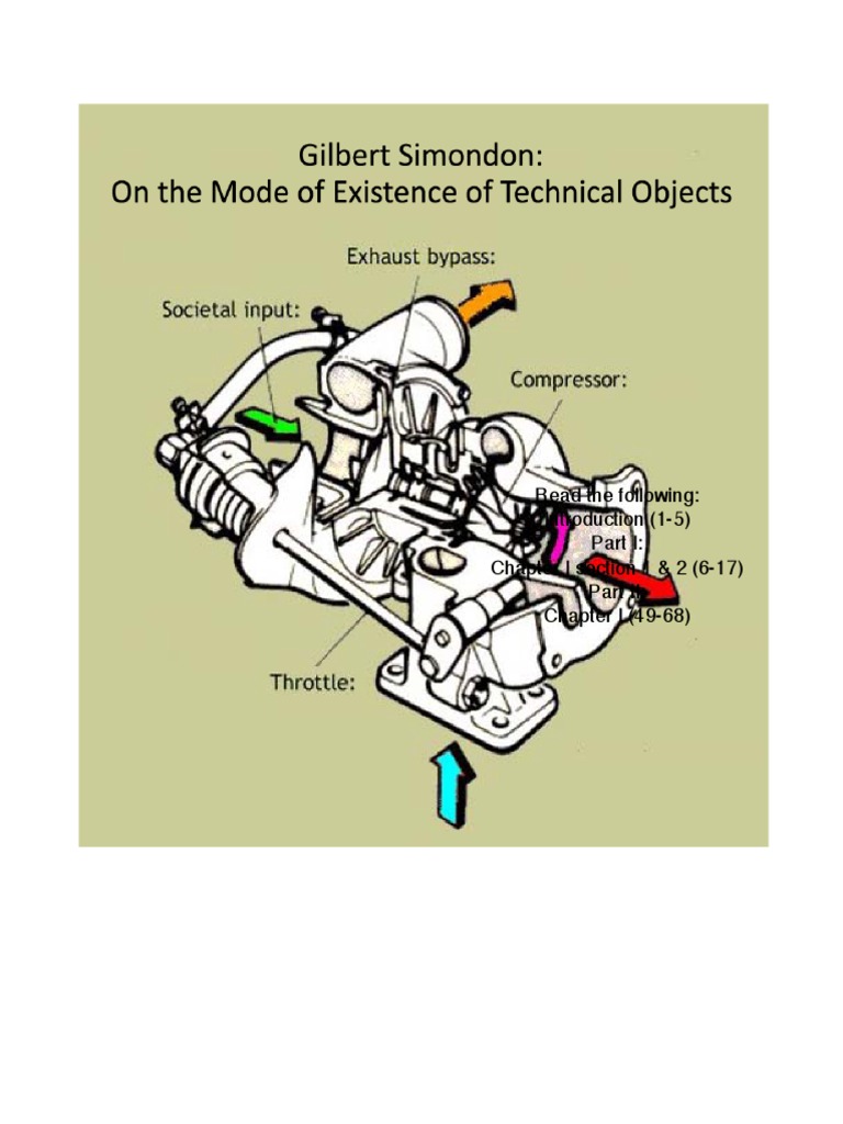 05 - Gilbert Simondon - On The Modes of Existence of Technical Objects ...