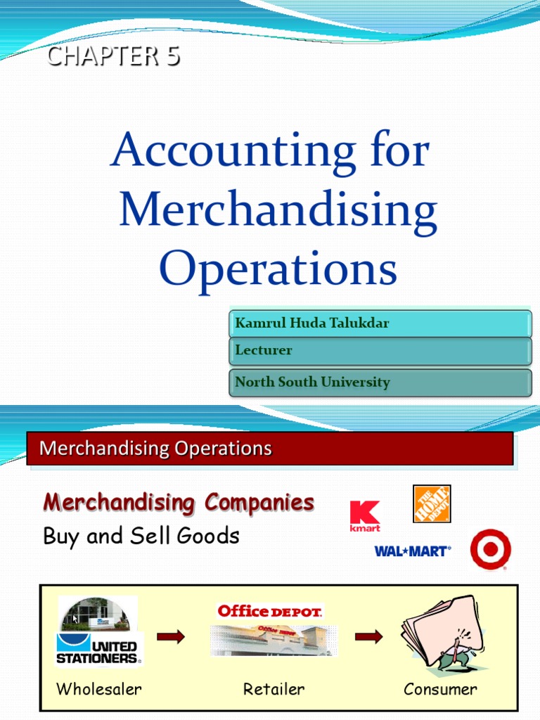 Accounting For Merchandising Operations Slides/presentation | PDF ...