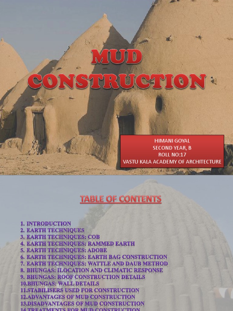 Mud Construction | Sustainable Building | Natural Materials