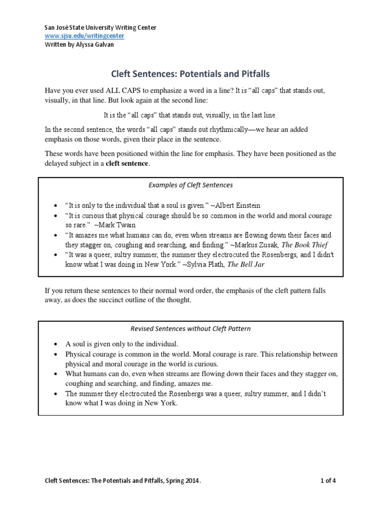 Understanding Cleft Sentences: How Their Structure Can Emphasize Key ...