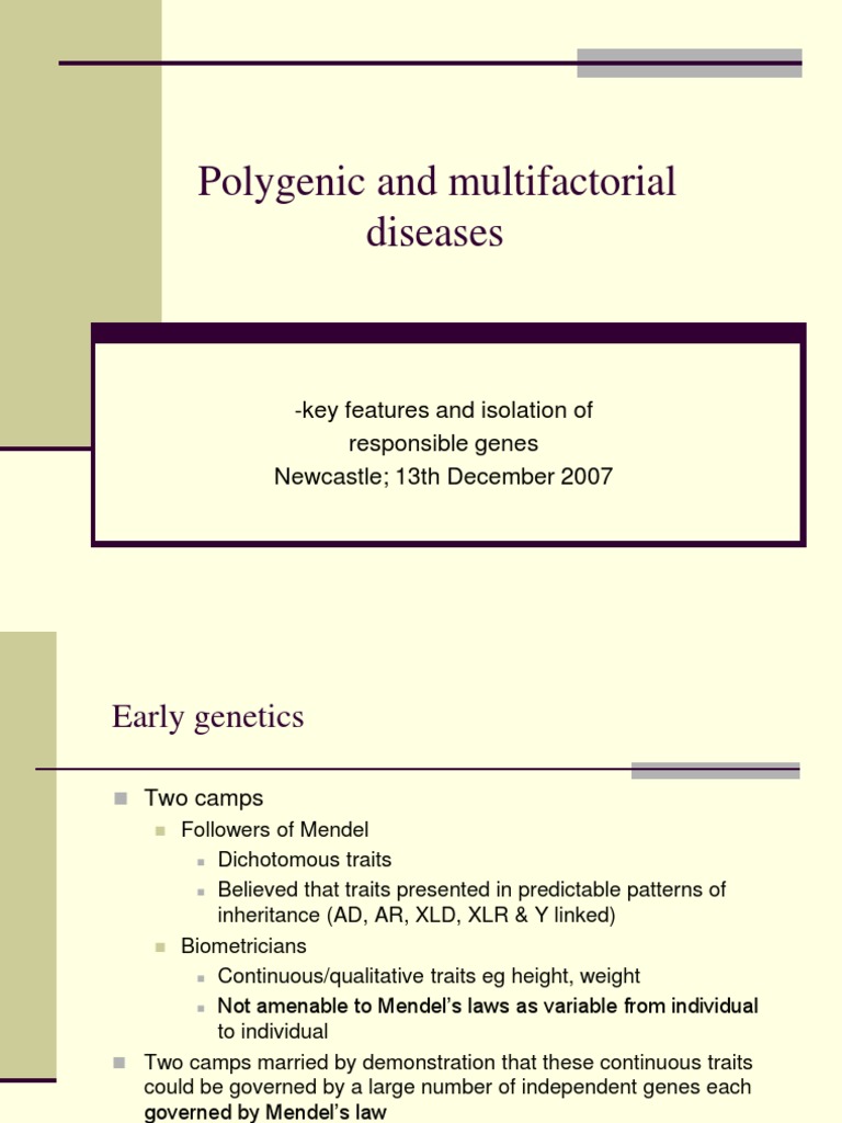 13 12 07 Polygenic Multifactorial | PDF | Quantitative Trait Locus | Allele