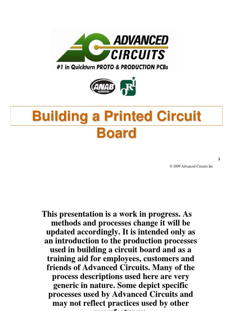 Building Printed Circuit Board | PDF
