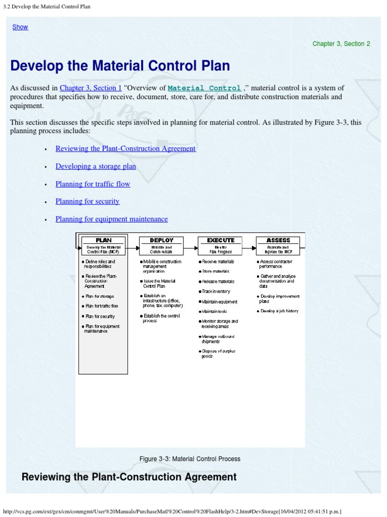 3.2 Develop The Material Control Plan | PDF | Warehouse | Barcode