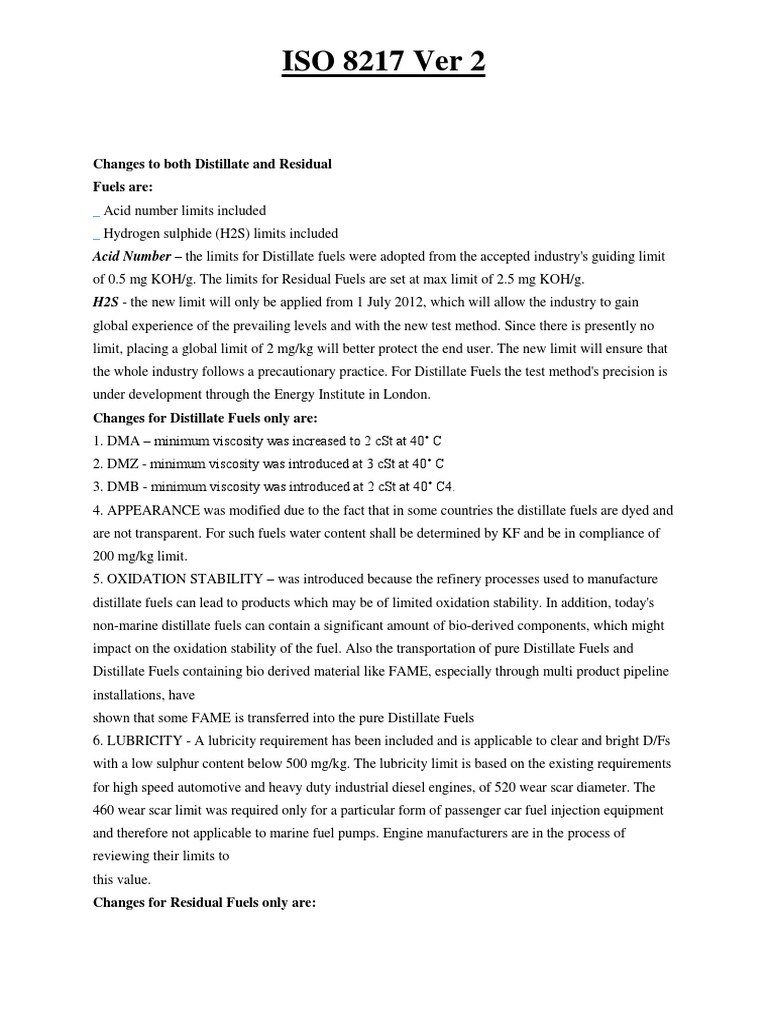 Iso-8217 - 1 | Download Free PDF | Fuel Oil | Biodiesel