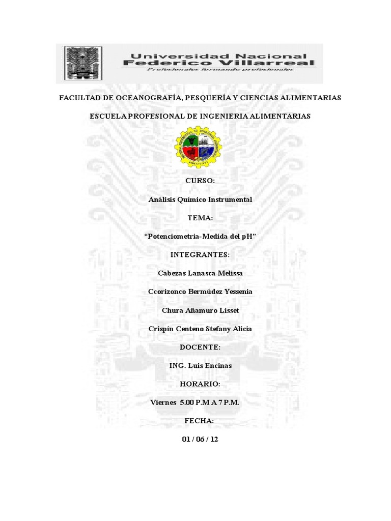 PH Potenciometria Imprimir | PDF