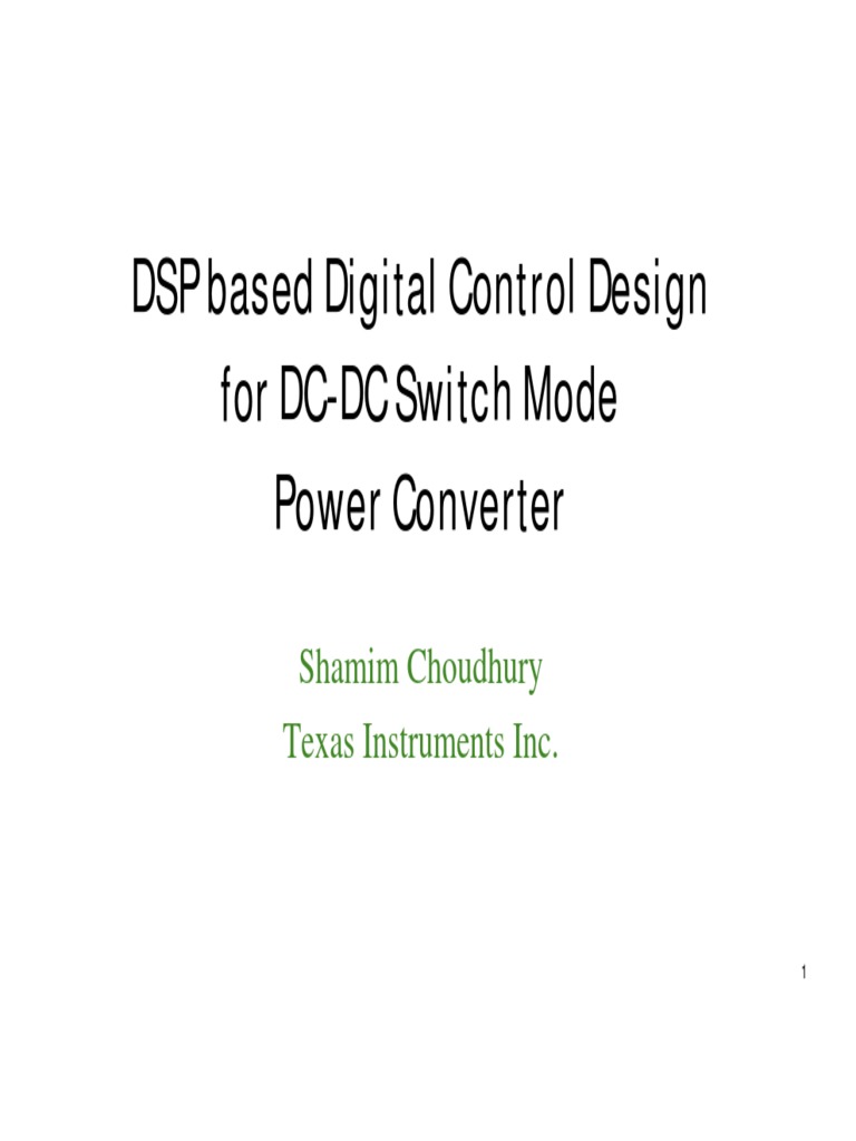 Dsp Control Loop Design Pdf Analog To Digital Converter Digital Signal Processing