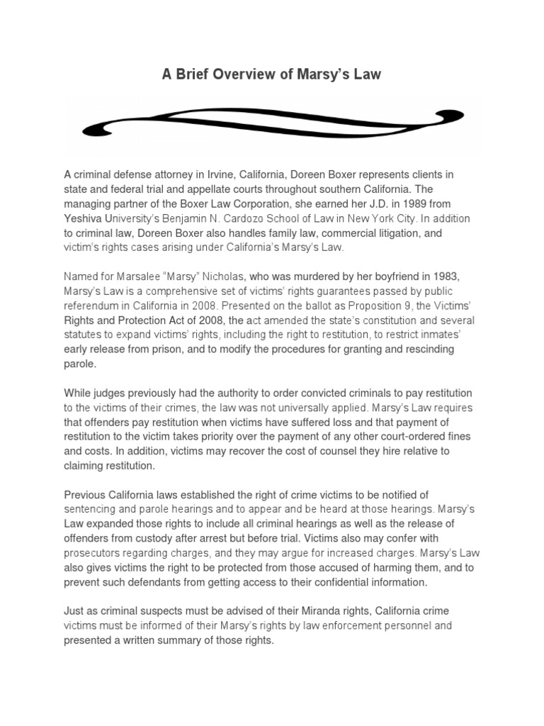 A Brief Overview of Marsy | PDF