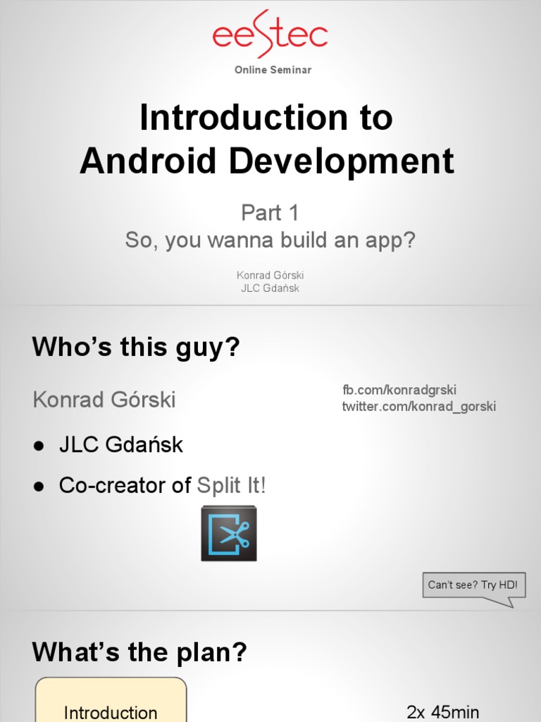 Android Development - Part 1 | PDF | Android (Operating System ...
