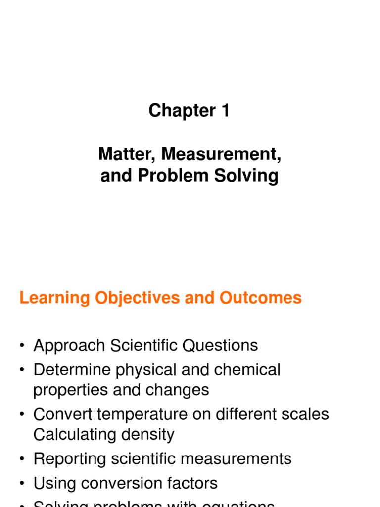 Chapter 1 CHEM 151 Lecture Slides | PDF | Significant Figures | Mixture