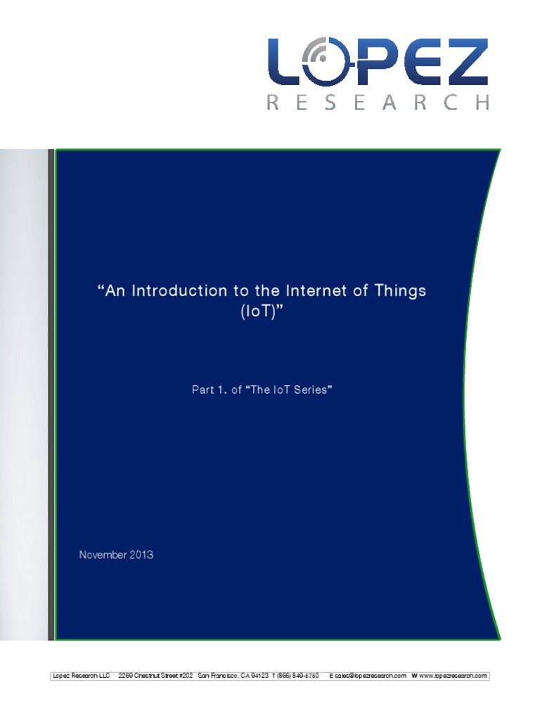 Introduction To IoT (Internet of Thing) | PDF | Internet Of Things ...