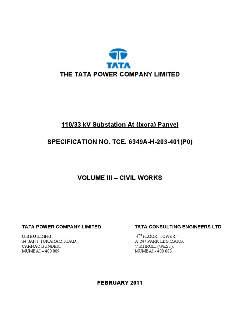 Civil Specification Vol-III | Download Free PDF | Structural Steel ...