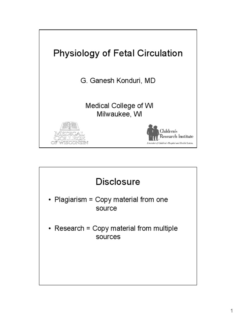 Kondori - Final Physiology of Fetal Circulation - BW | PDF | Fetus ...
