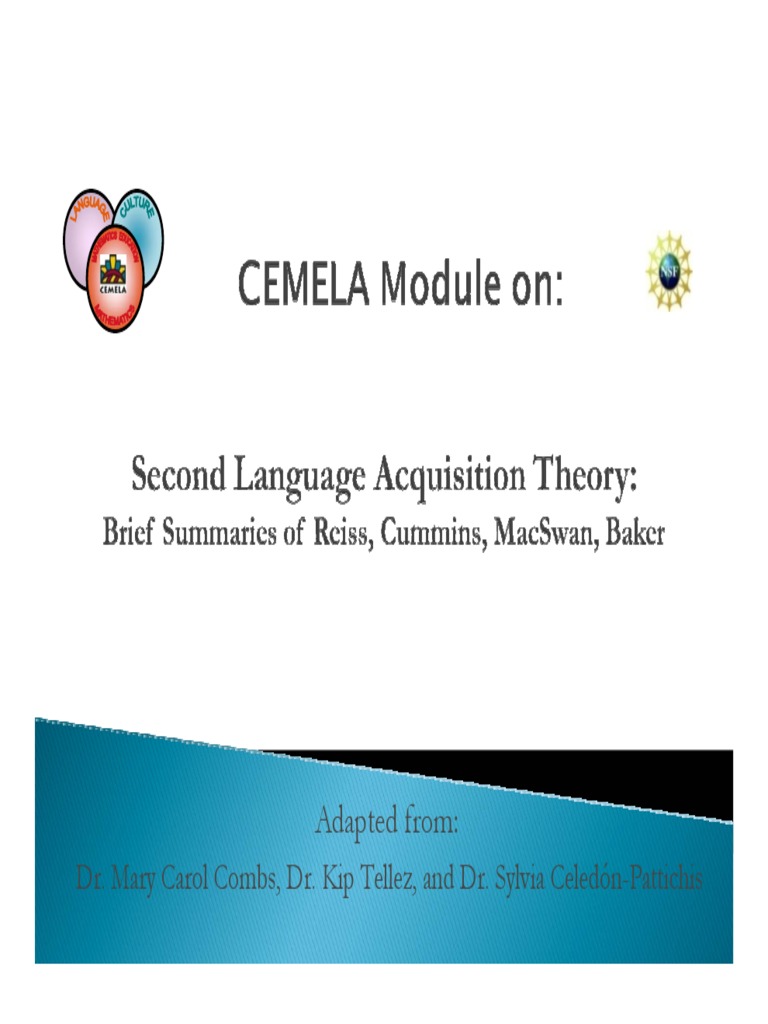 2nd Language Acquisition | PDF